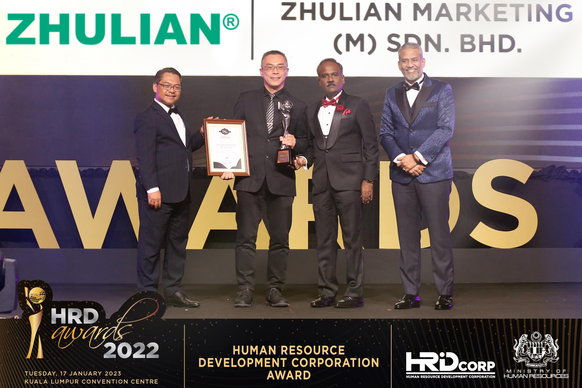 HRD Awards 2022 Gala Dinner - Zhulian Corporation Berhad
